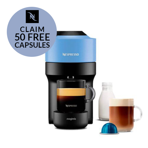 Nespresso Vertuo Pop Coffee Machine - Pacific Blue - Snellings Gerald Giles