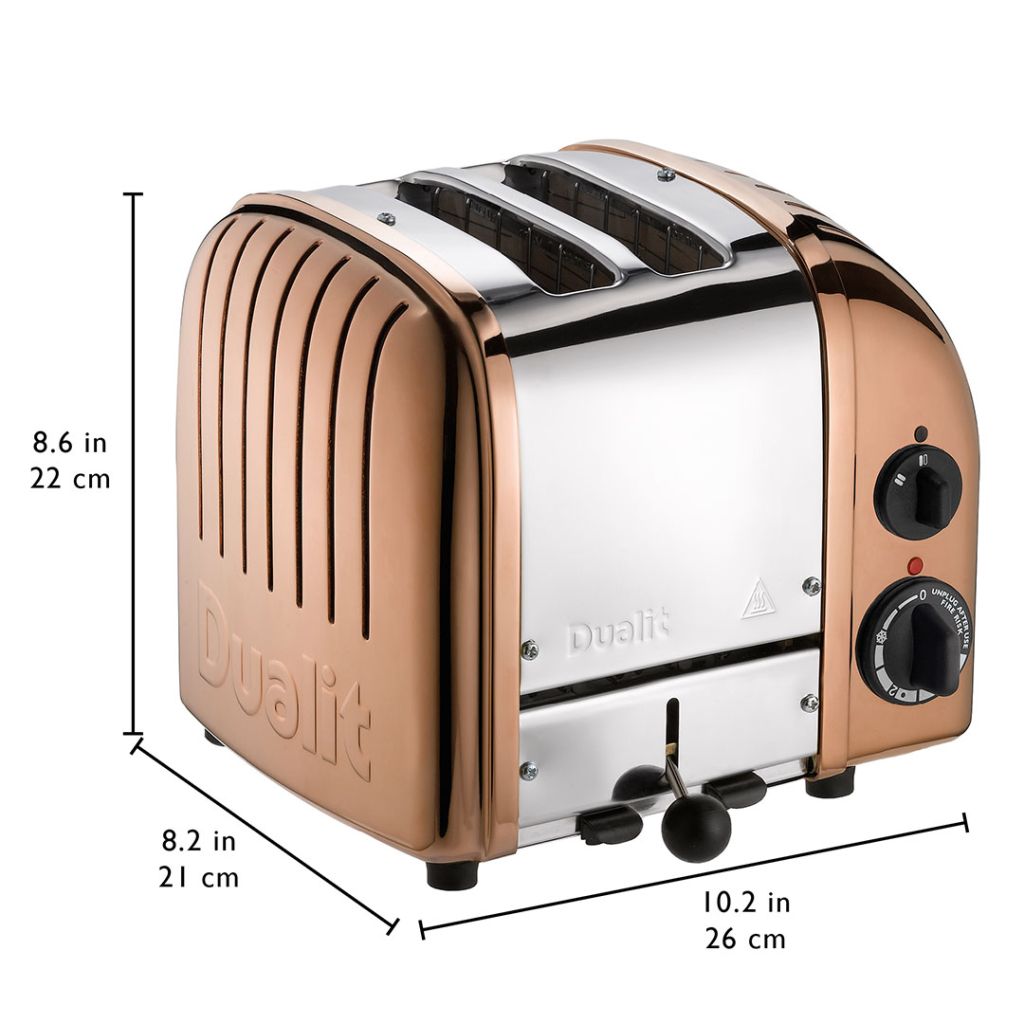 Dualit Classic Vario AWS 2 Slot Toaster - Copper - Snellings Gerald Giles
