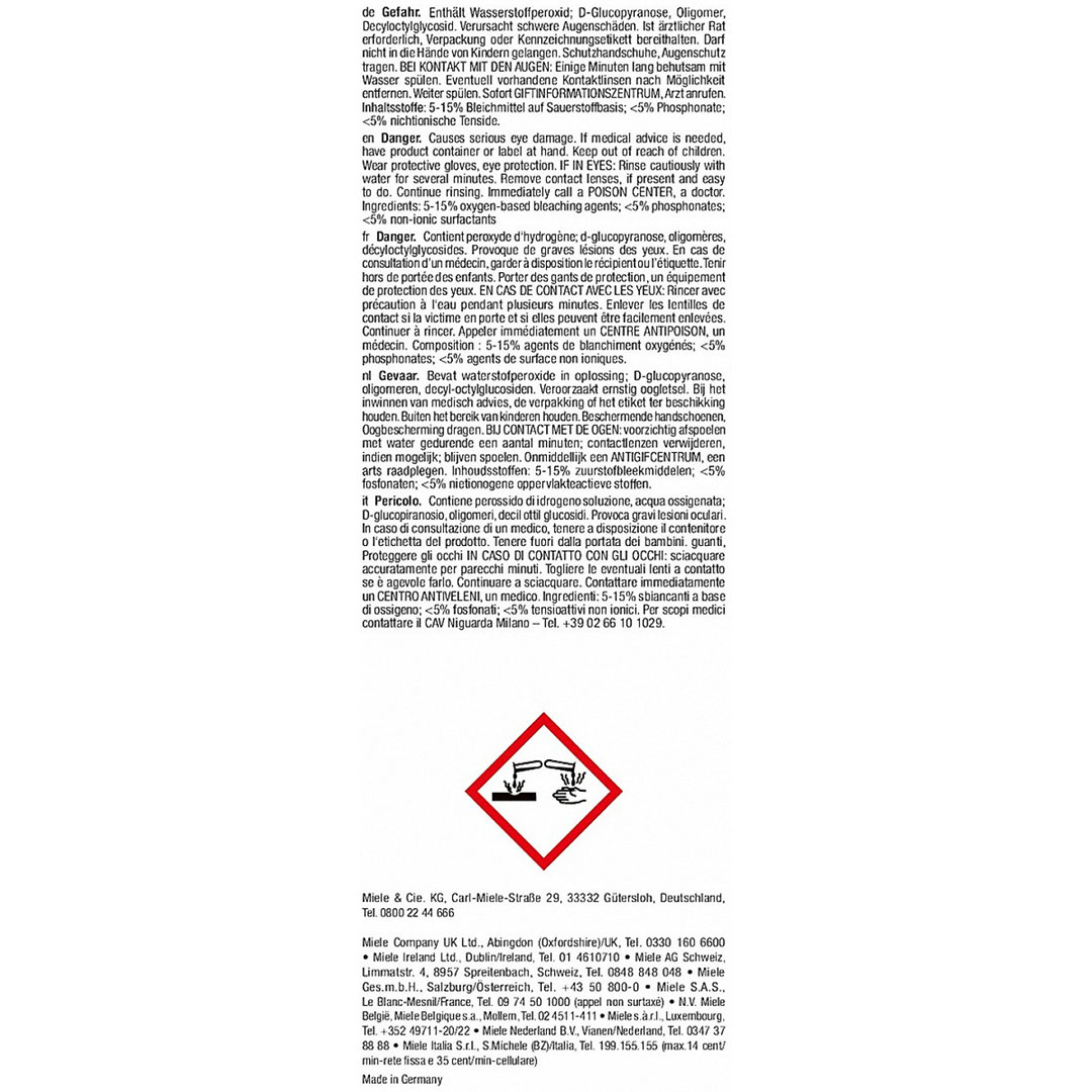 Miele UltraPhase Sensitive Set of 5 TwinDos Cartridges - Gerald Giles